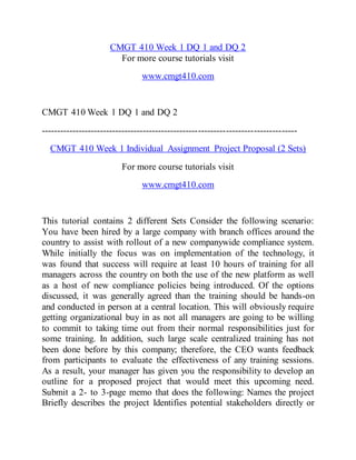 CMGT 410 Become Exceptional--cmgt410.com | Homework and Study | Education