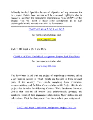 CMGT 410 Become Exceptional--cmgt410.com | Homework and Study | Education