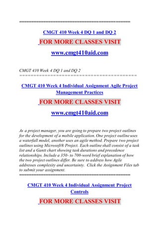 CMGT 410 AID Introduction Education--cmgt410aid.com