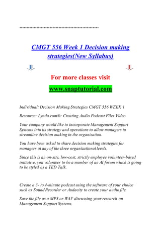 Cmgt 556 Exceptional Education - snaptutorial.com