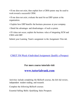 CMGT 556 Effective Communication/tutorialrank.com