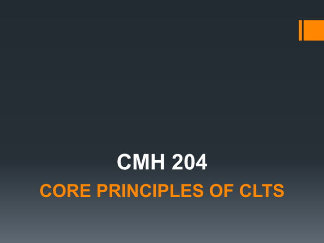 USING CLTS APPROACH TO EXPLAIN PRACTICAL AND CLINICAL FIELD ATTACHMENT ...