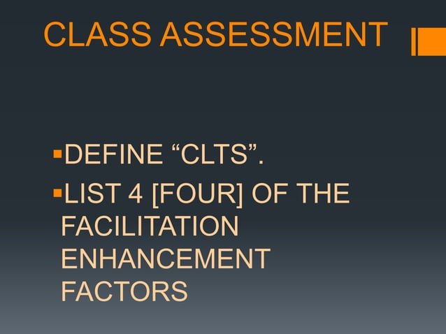 USING CLTS APPROACH TO EXPLAIN PRACTICAL AND CLINICAL FIELD ATTACHMENT ...