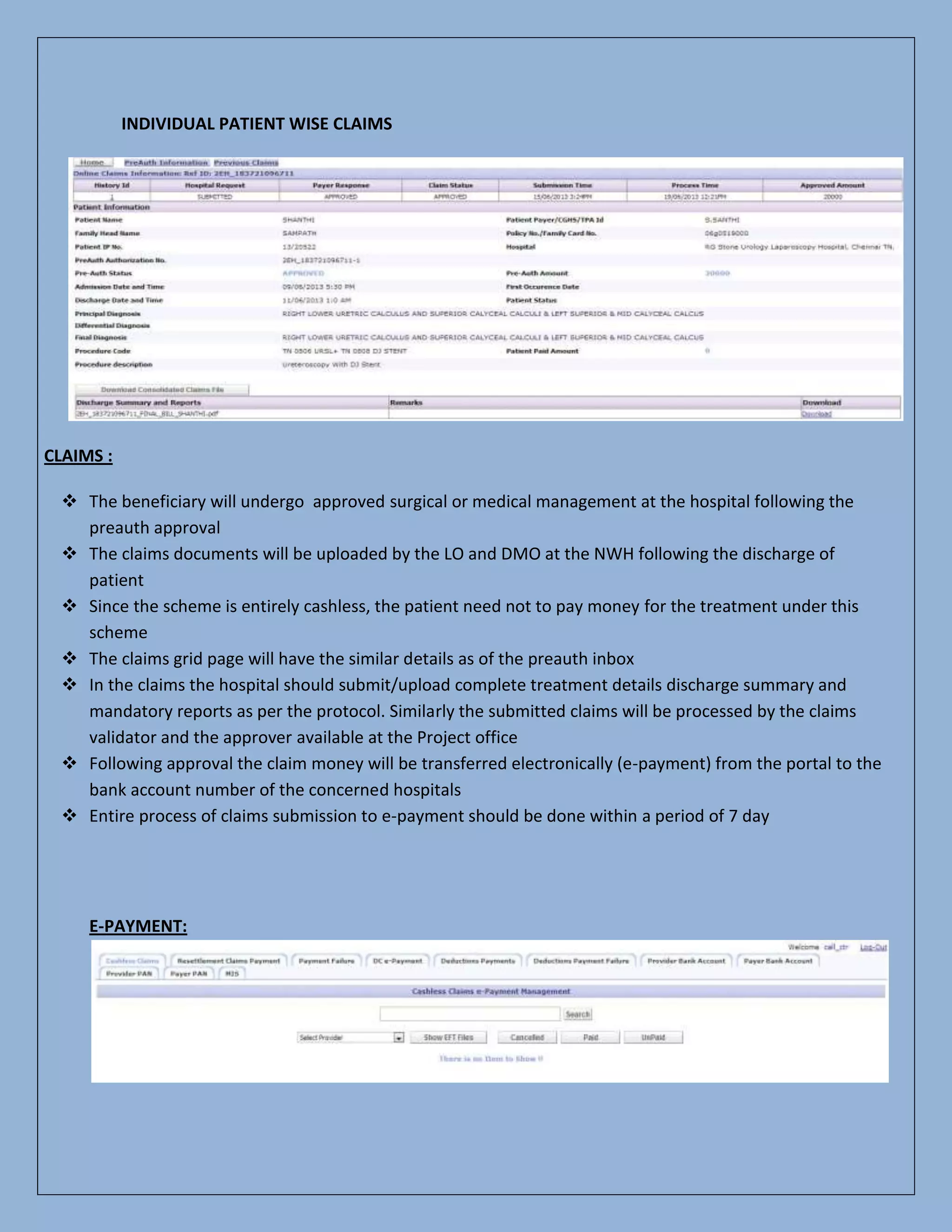 Cm health insurance scheme | DOCX