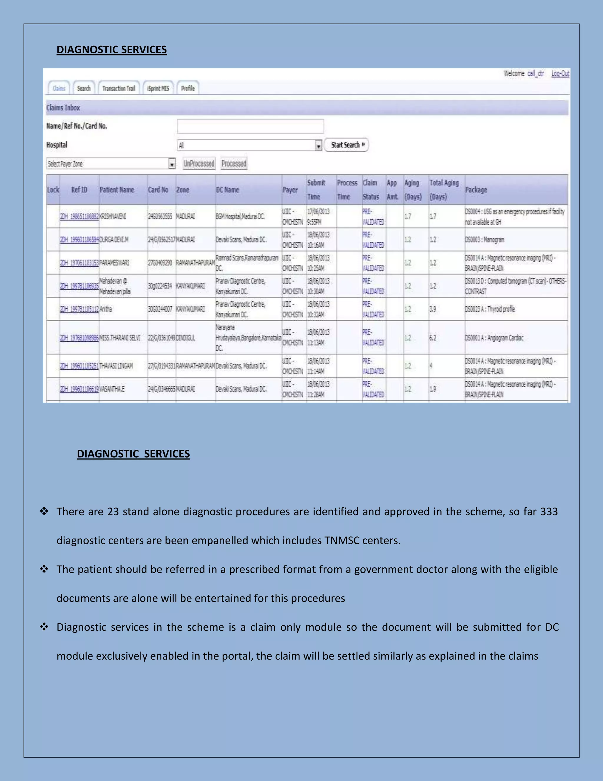 Cm health insurance scheme | DOCX