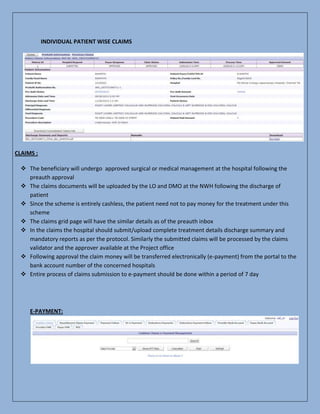 Cm health insurance scheme | DOCX