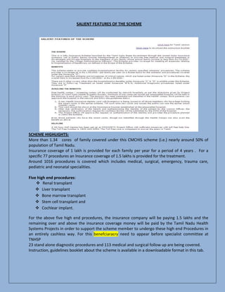 Cm health insurance scheme | DOCX