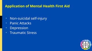 mental health first aid powerpoint presentation | PPTX