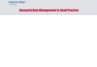 Research Data Management - A DIY Guide: What? Why? How? | PPTX