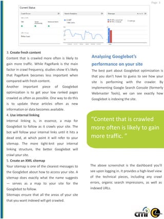 The Beginner's Guide to Googlebot Optimization | PDF