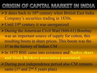 Basics of Capital Market | PPTX