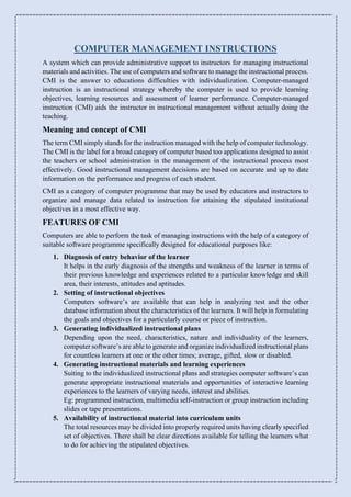 Computer management instructions -Technology | PDF