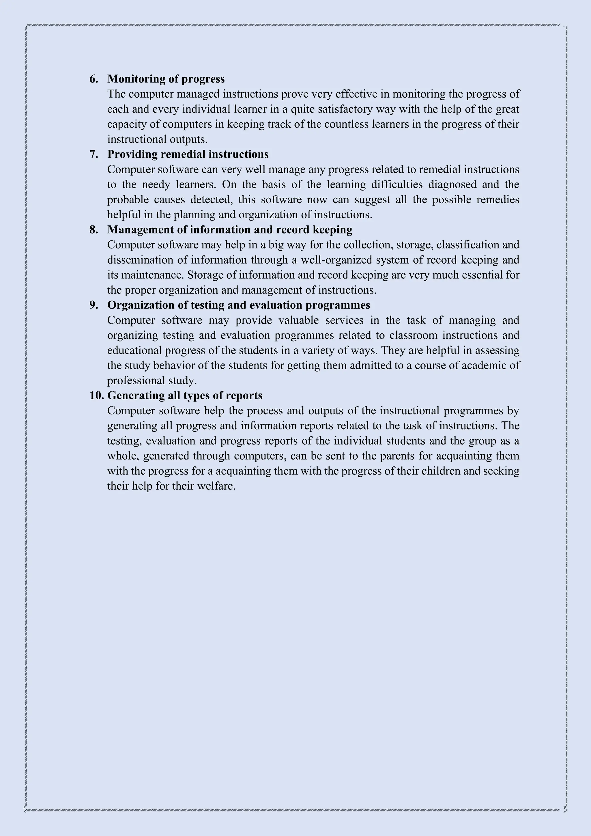 COMPUTER MANAGEMENT INSTRUCTIONS -TECHNOLOGY | PDF