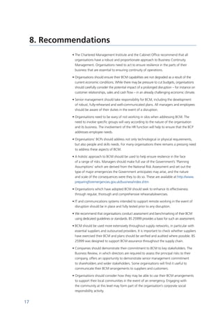 CMI Business Continuity Management | PDF