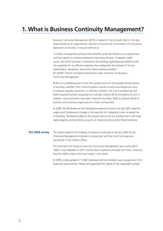 CMI Business Continuity Management | PDF