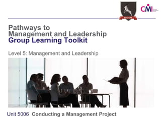 CMI Slides - Conducting A Management Project | PPTX