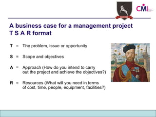 CMI Slides - Conducting A Management Project | PPTX