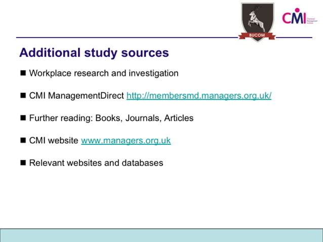 CMI Slides - Conducting A Management Project | PPTX