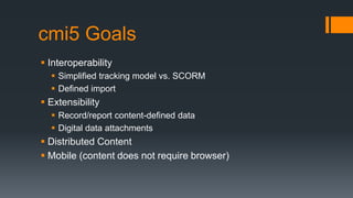 xAPI Download - Intro to cmi5 | PPTX | Web Development | Internet