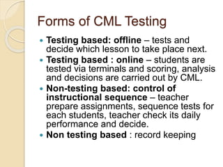 Computer manged learning and problems code 8620 bed | PPT