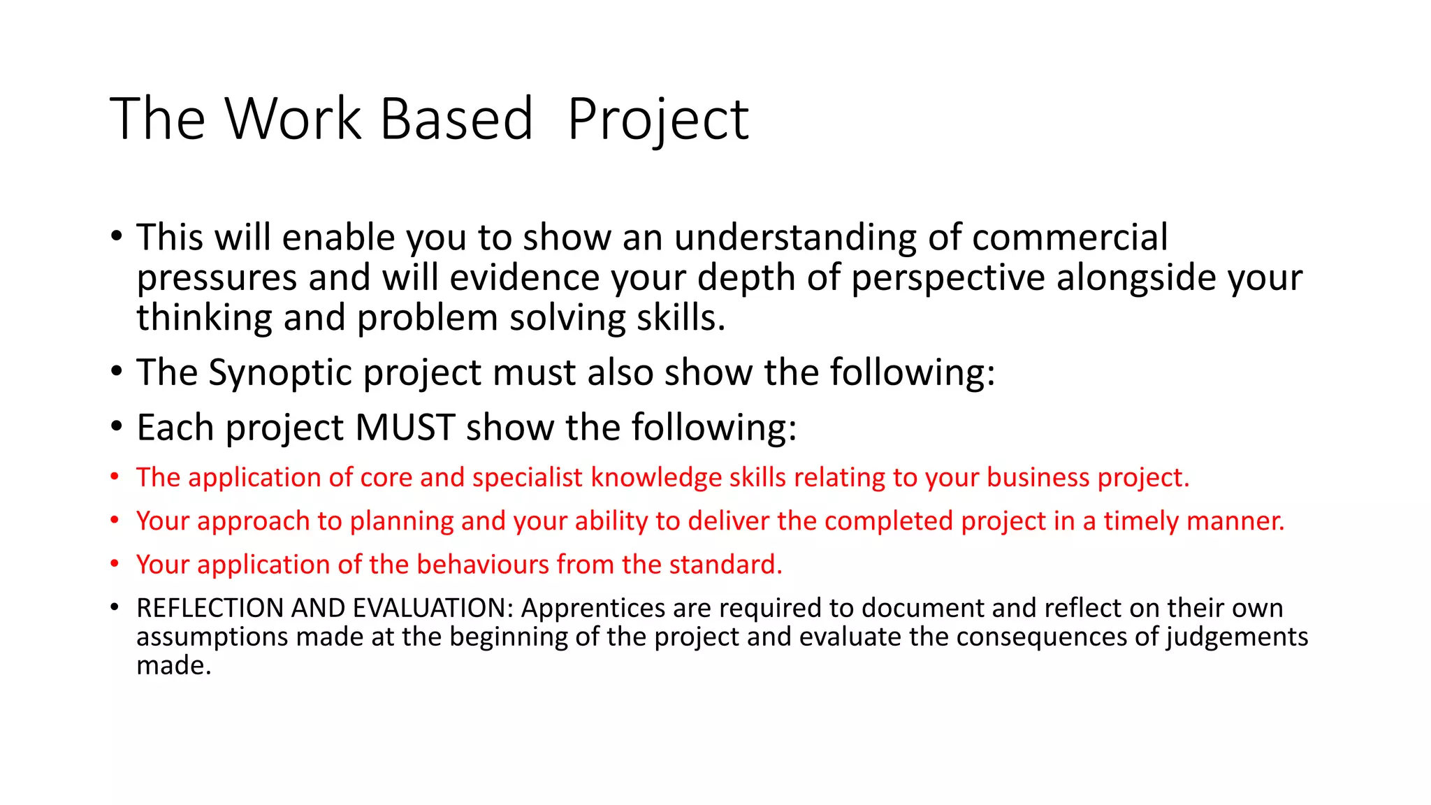 CMI End Point Assessment Presentation | PPTX