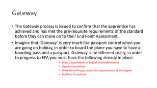CMI End Point Assessment Presentation | PPTX