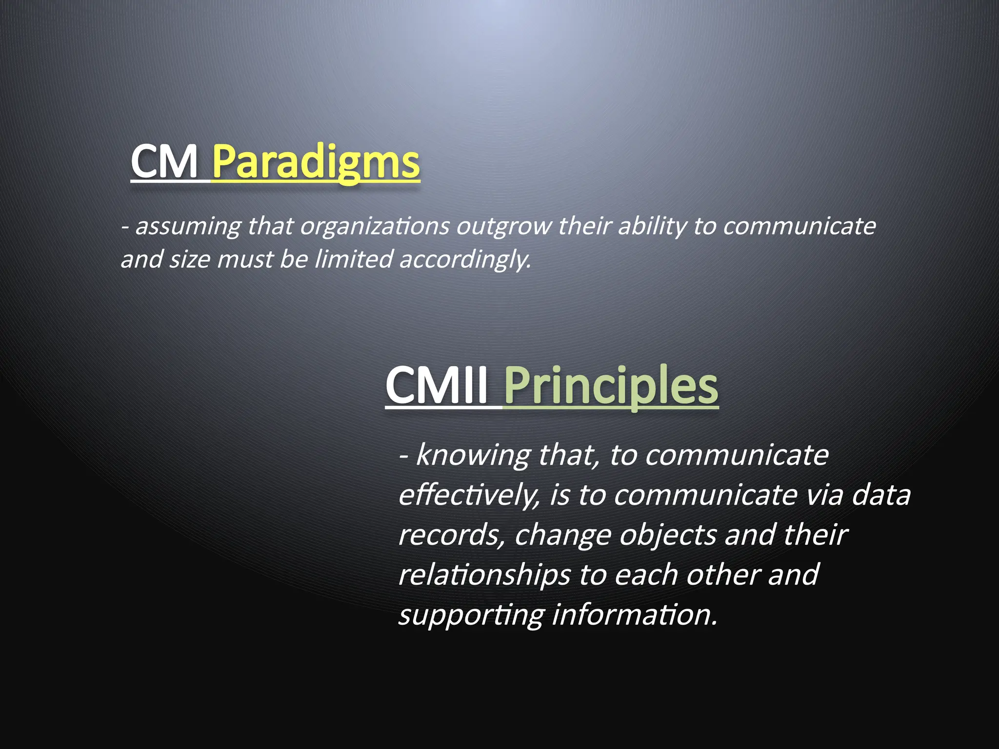 CMII 101 basics for engineering process efficiency. | PPTX