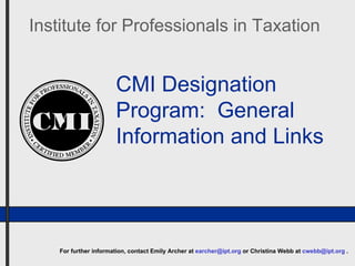 CMI Information | PPT