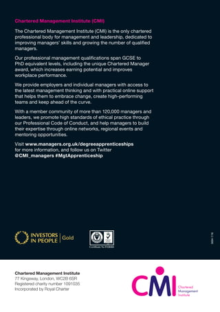 CMI Leadership and Management Apprenticeships | PDF