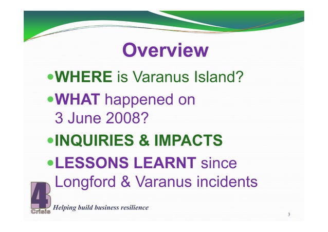 One Explosion (Varanus Island) Many Inquiries 18 10 09 | PDF