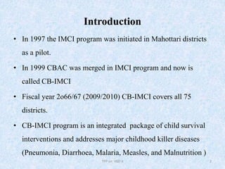 CBIMCI and CBNCP Programme In Nepal | PPTX