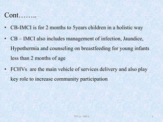 CBIMCI and CBNCP Programme In Nepal | PPTX