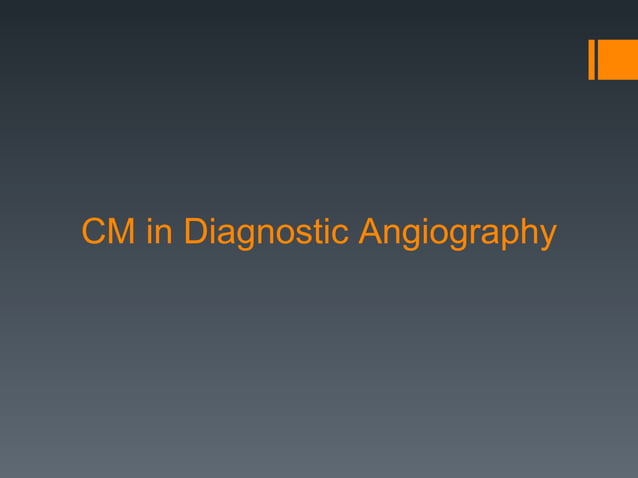 Contrast Agents in Angiography | PPT