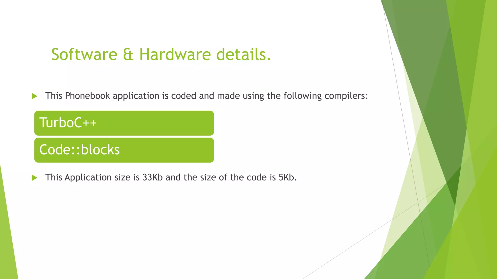 A c program of Phonebook application | PPTX | Computer Software and Applications | Computing