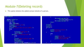 A c program of Phonebook application | PPTX | Computer Software and Applications | Computing