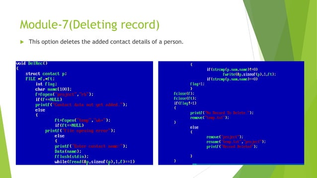 A c program of Phonebook application | PPTX | Computer Software and Applications | Computing