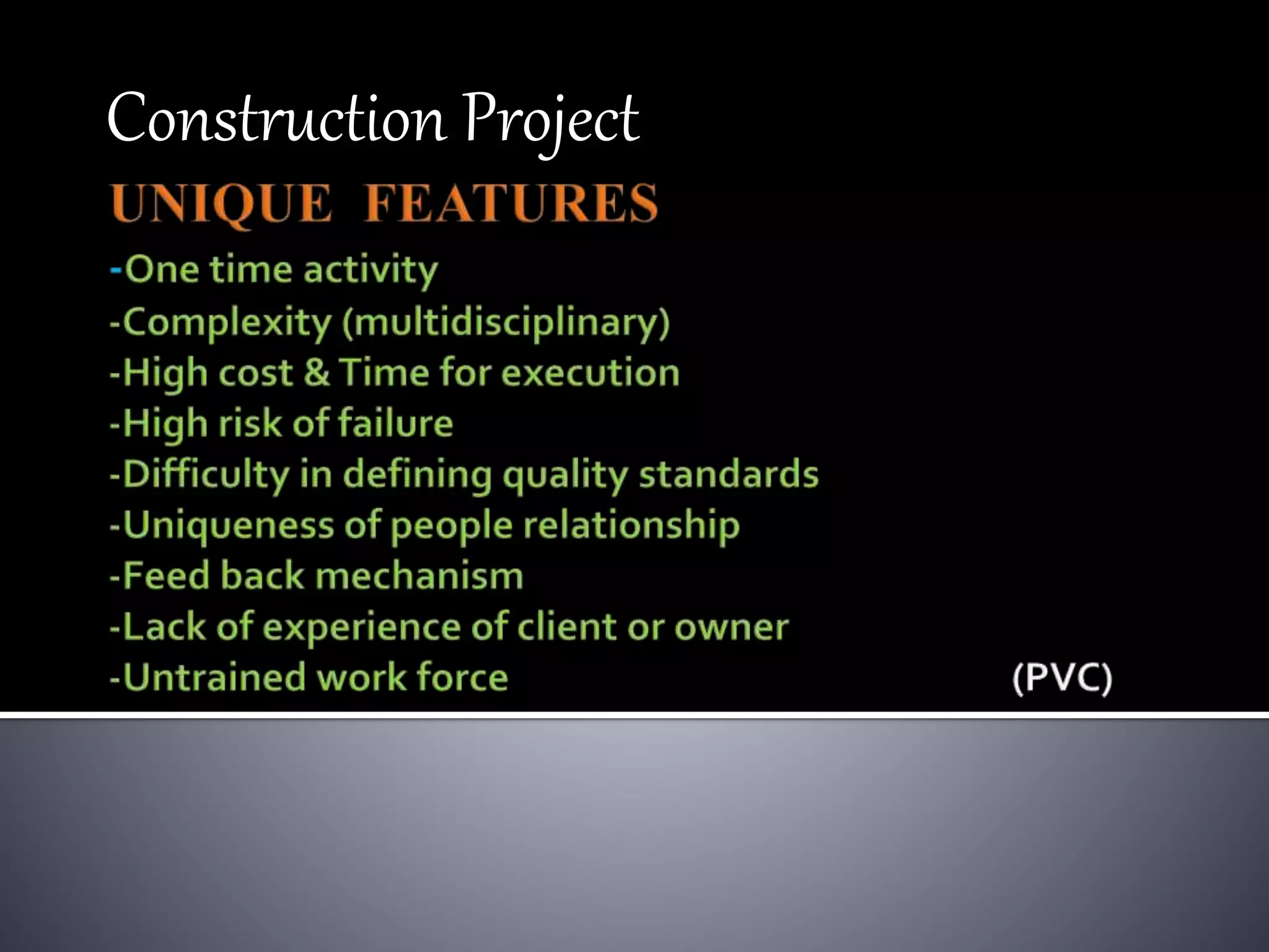 Construction Project Management ppt | PPTX