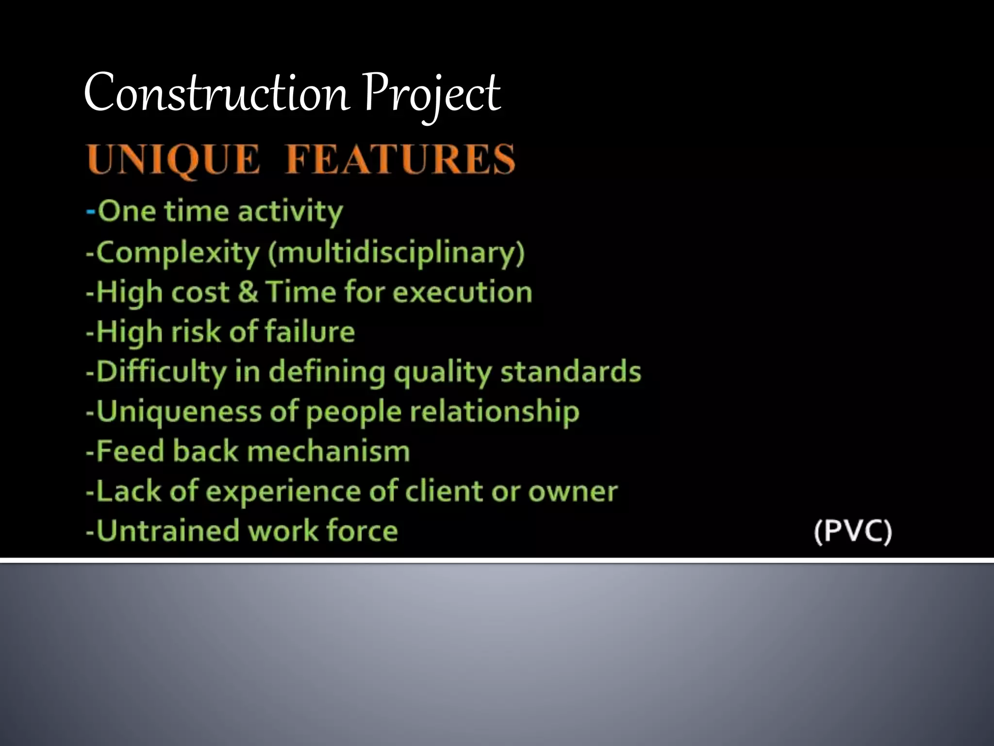 Construction Project Management ppt | PPTX