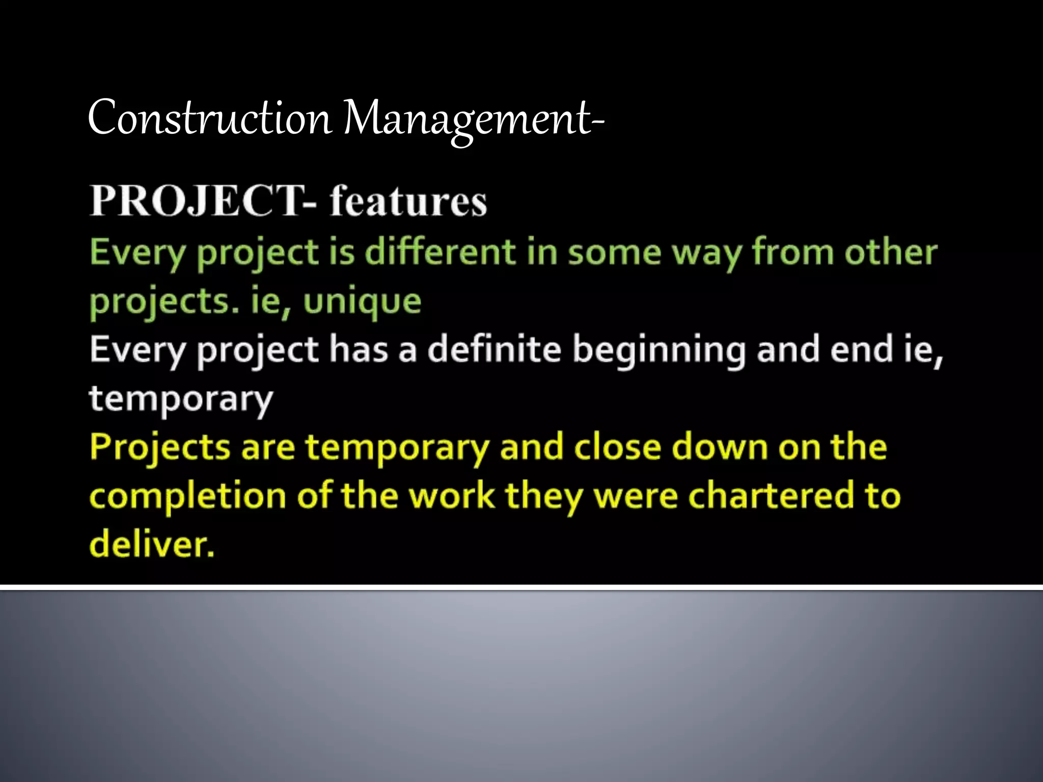 Construction Project Management ppt | PPTX