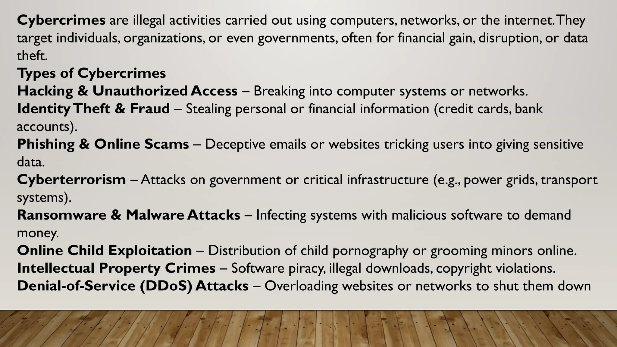 Transnational Crimes, Forms of transnational crimes, Transnational ...