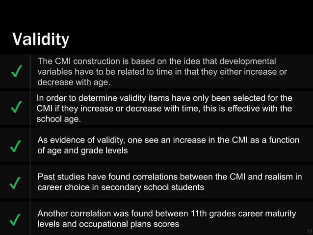 Career Maturity Inventory Presentation | PPTX | Standardized Testing ...