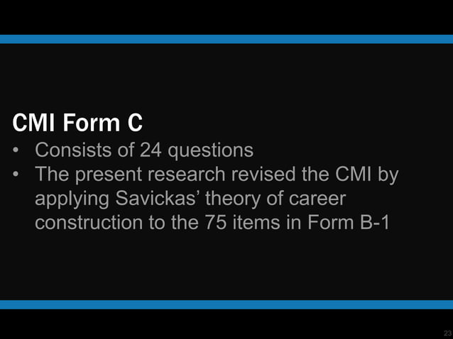 Career Maturity Inventory Presentation | PPTX | Standardized Testing ...