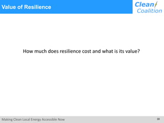 The Community Microgrid Initiative: The path to resilience and ...