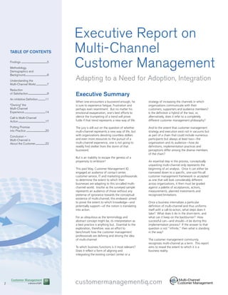 Cmiq 2013 - multi-channel report | PDF | Business Administration | Business