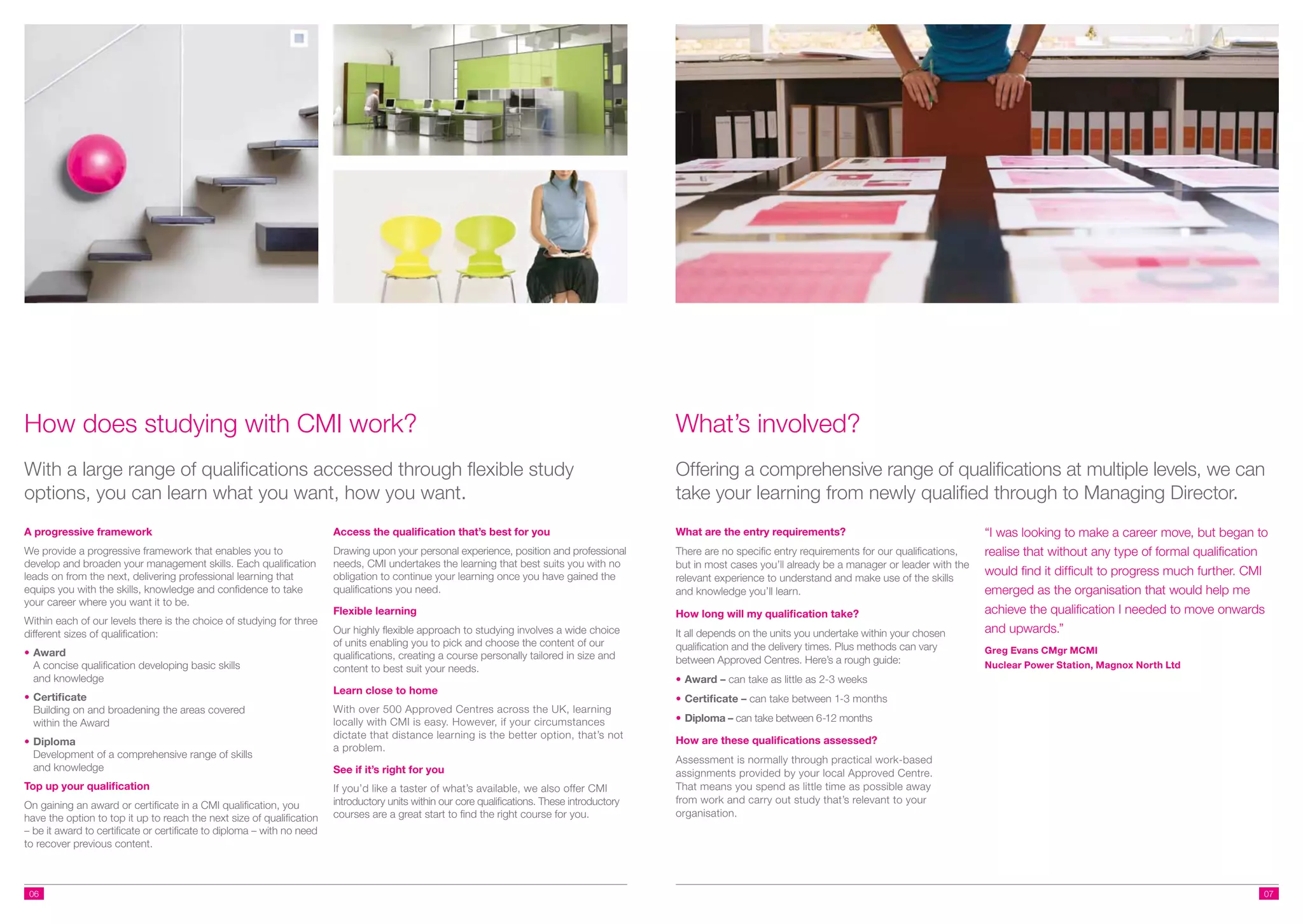 CMI Qualifications Brochure 2011 | PDF