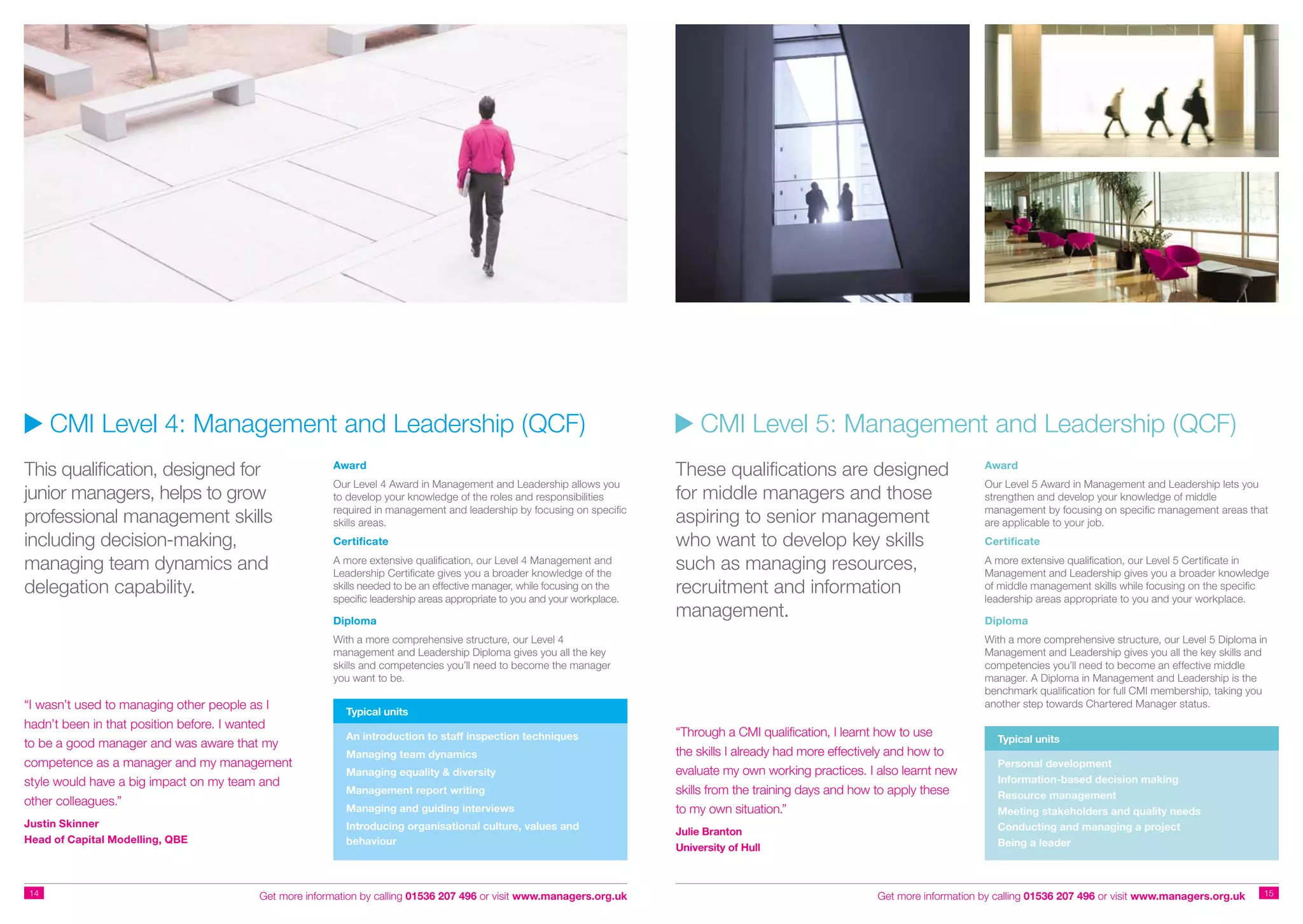 CMI Qualifications Brochure 2011 | PDF