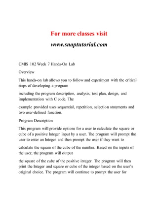 Cmis 102 Enthusiastic Study / snaptutorial.com