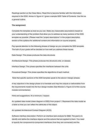 CMIS 330 WEEK 4 SDD | PDF | Computing | Technology & Computing