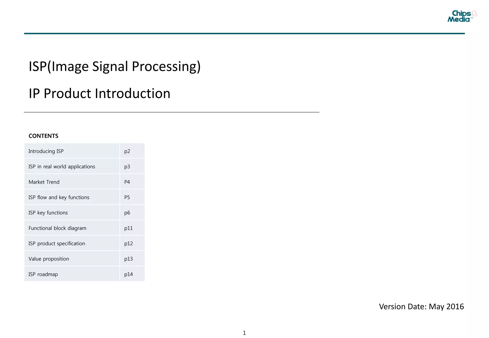 CS-ISP Overview | PDF