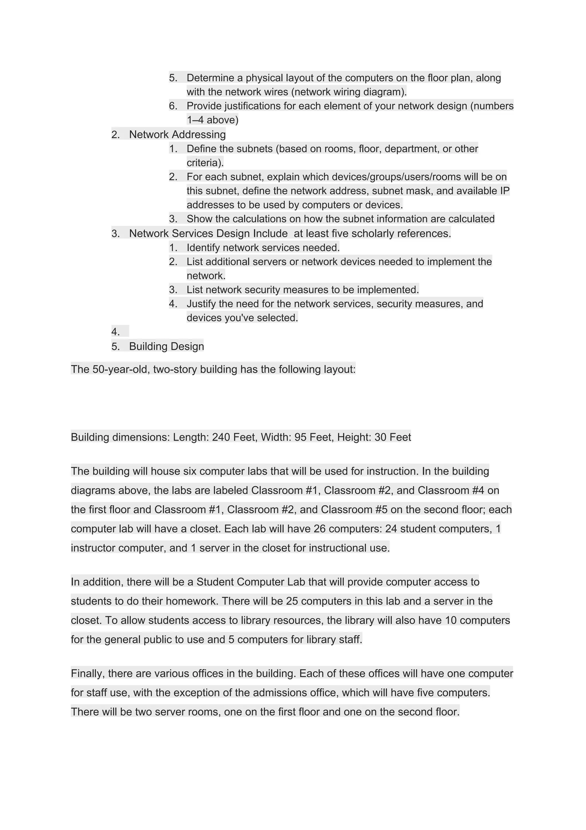 CMIT/265 FINAL PROJECT NETWORK DESIGN PROPOSAL | PDF